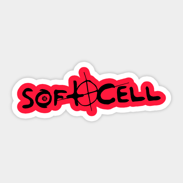 Soft Cell Logo - Band Logo Neon Album Singer Concert - Sticker | TeePublic